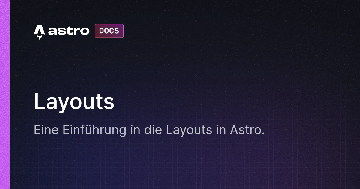 Layouts | Docs