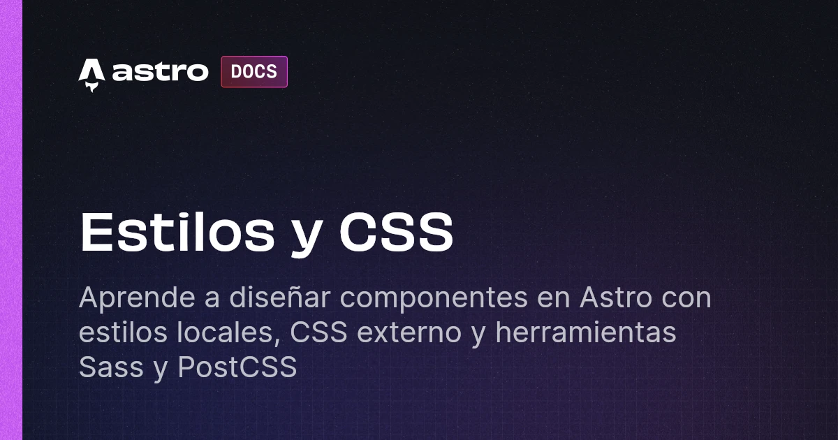 Estilos y CSS | Docs