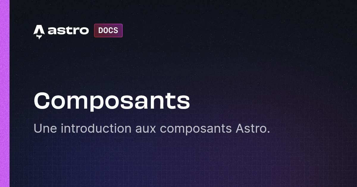 Composants | Docs