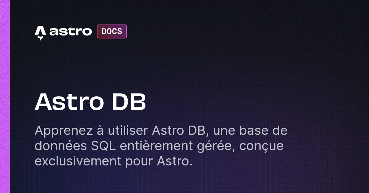 Astro DB | Docs
