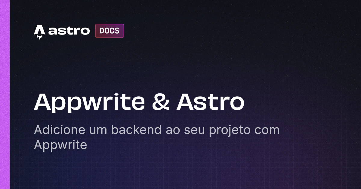 Appwrite & Astro | Docs